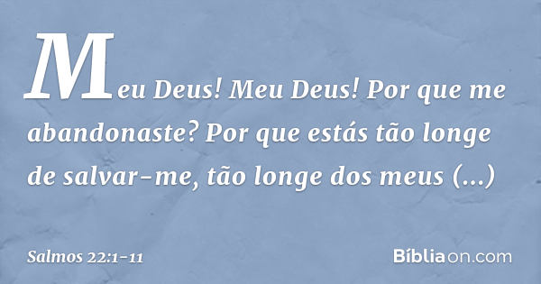 Salmo 22:1-11 - Bíblia