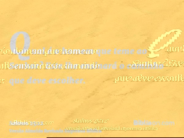 Salmo 25:12 - Bíblia