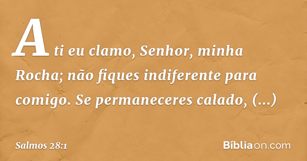 Salmo 28:1 - Bíblia