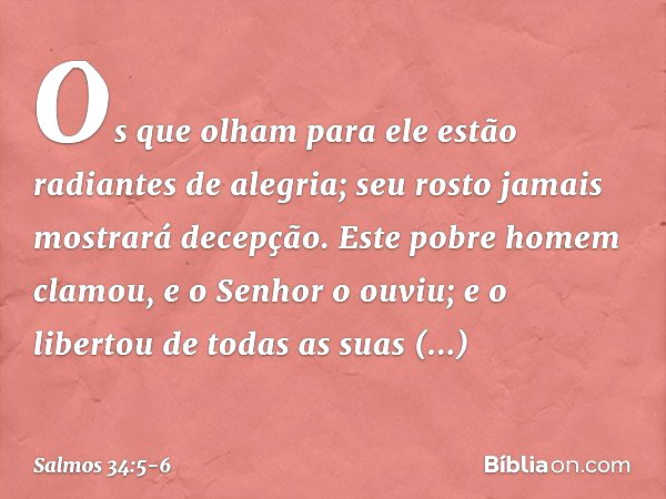 Salmo 34:5-6 - Bíblia