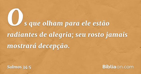 Salmo 34:5 - Bíblia