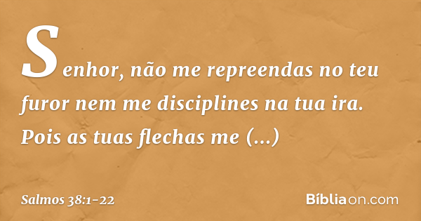 Salmo 38:1-22 - Bíblia