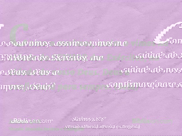 Salmo 48:8 - Bíblia