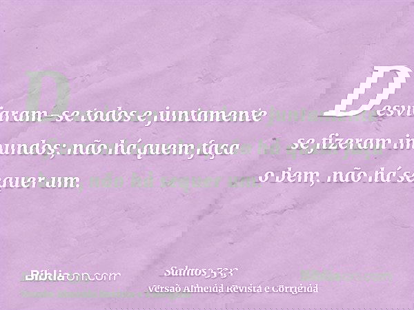 Salmo 53:3 - Bíblia