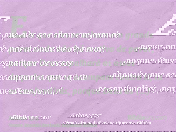 Salmo 53:5 - Bíblia