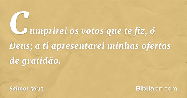 Salmo 56:12 - Bíblia