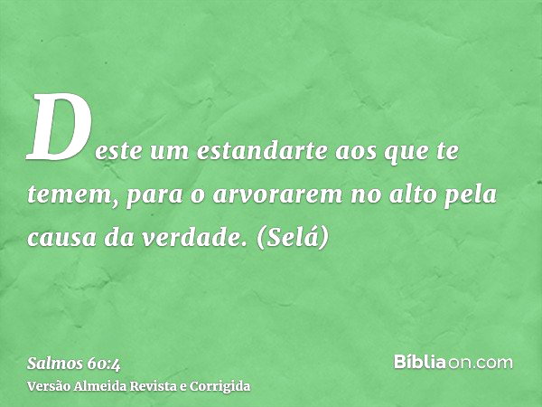 Salmo 60:4 - Bíblia