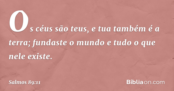 Salmo 89:11 - Bíblia