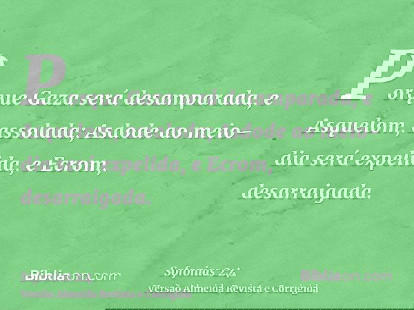 Sofonias 2:4 - Bíblia