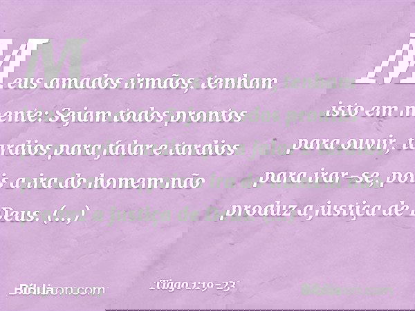 Tiago 1:19-23 - Bíblia