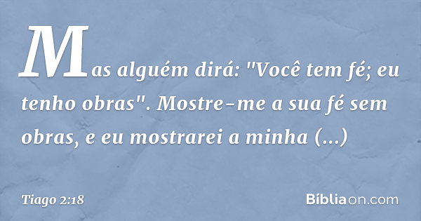 Tiago 2:18 - Bíblia