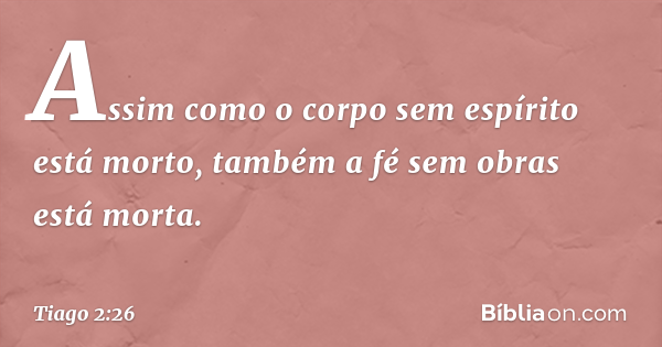 Tiago 2:26 - Bíblia