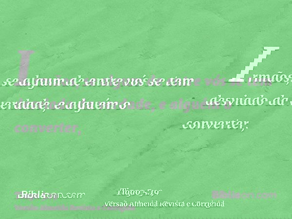 Tiago 5:19 - Bíblia