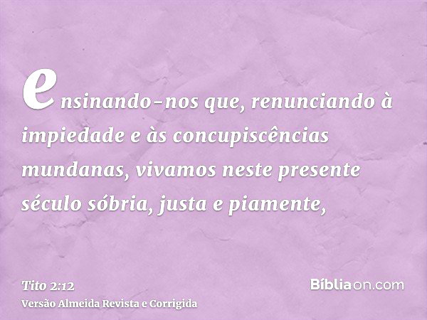 Tito 2:12 - Bíblia