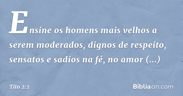 Tito 2:2 - Bíblia