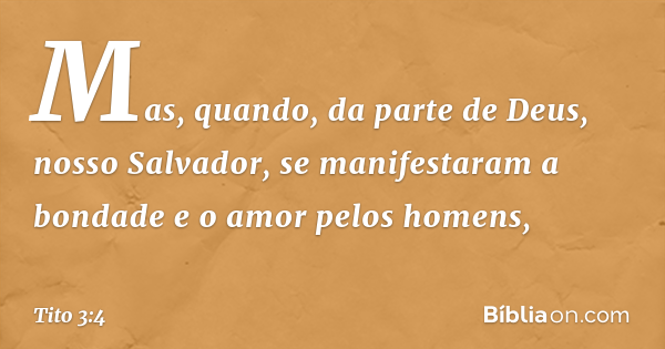 Tito 3:4 - Bíblia