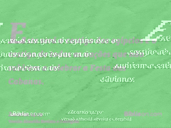 Zacarias 14:19 - Bíblia