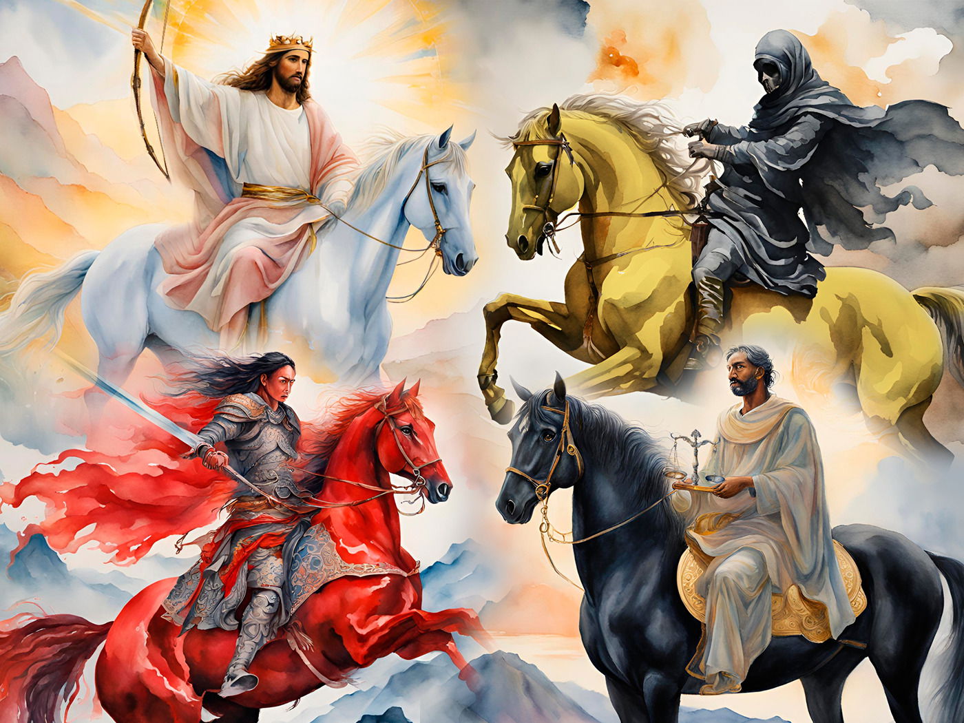 Os 4 cavaleiros do Apocalipse ↪️ - Bíblia